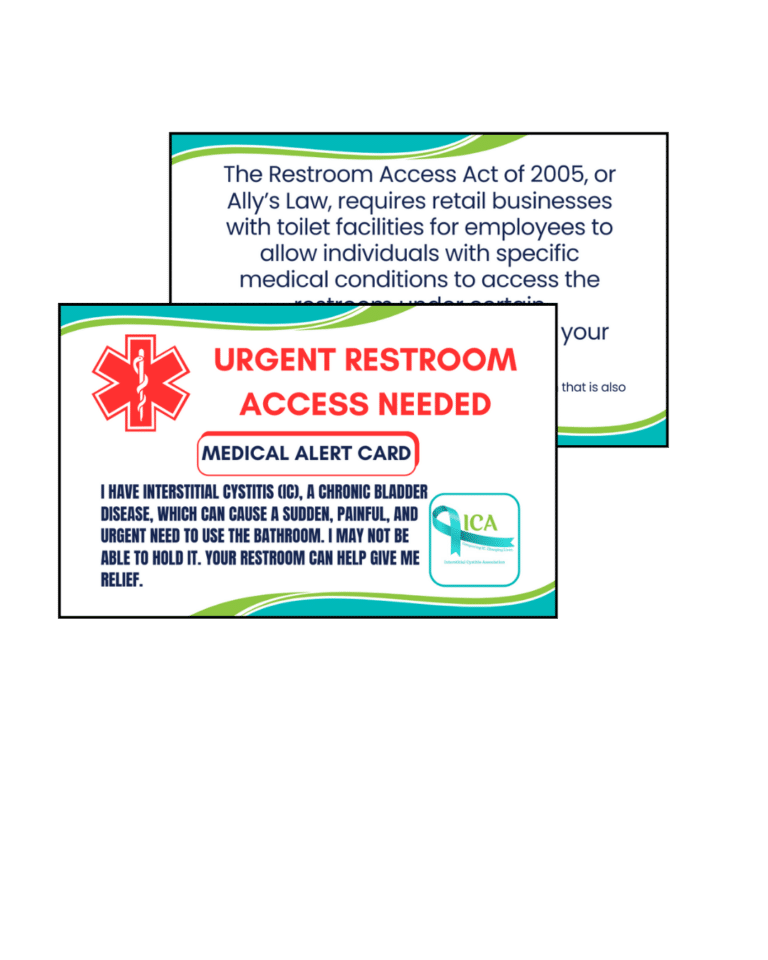 Restroom Access Card | Interstitial Cystitis Association